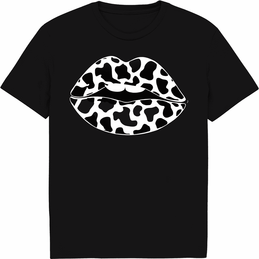Cow Print Lips Cute Animal Pattern Farm Lips Animal Pattern Farm Animal ...