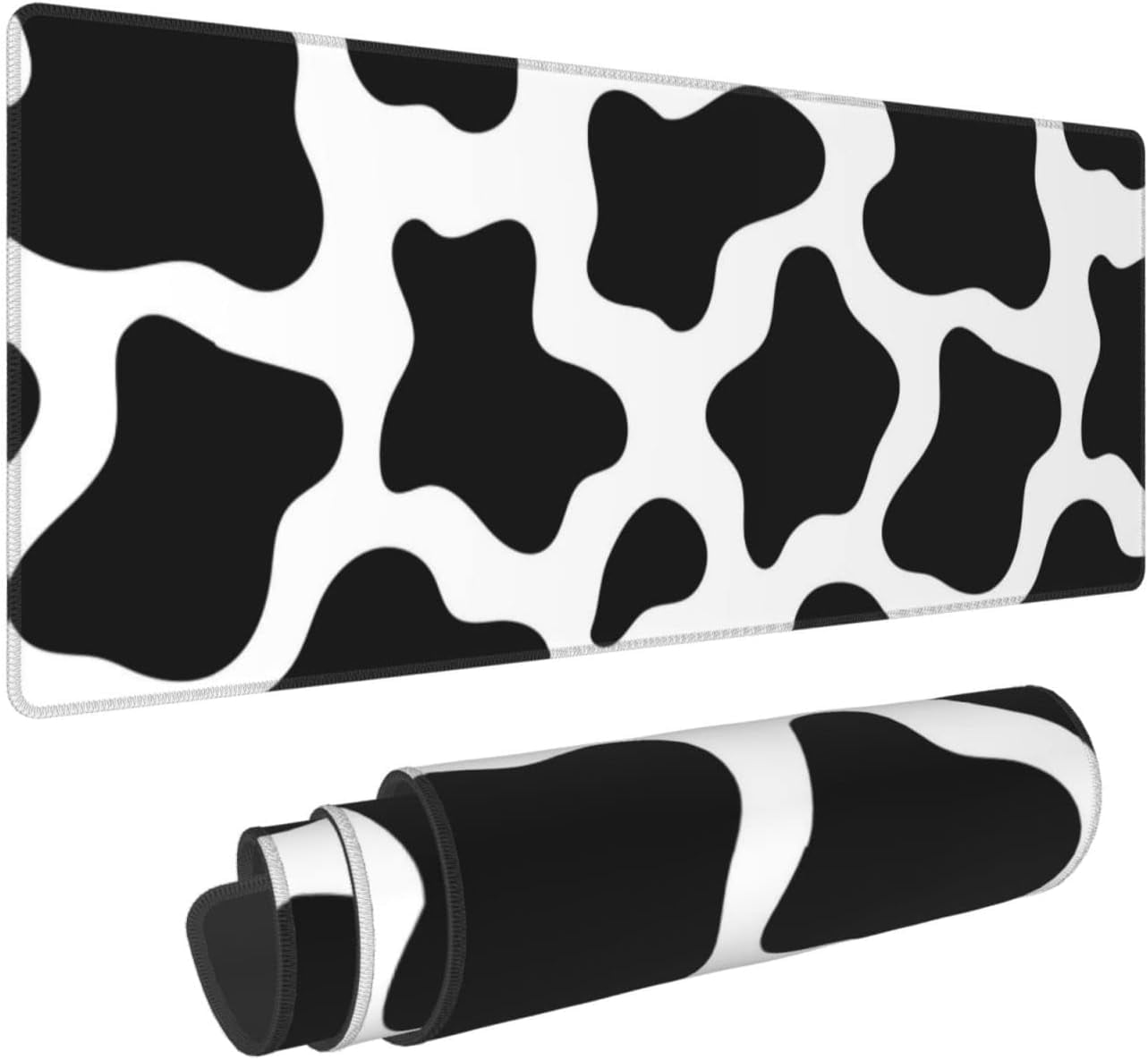 Cow Print Mouse Pad Gaming Work Learn Keyboard Mat for Computer Laptop ...