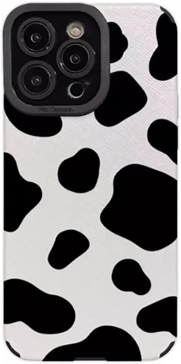 Cow Print Patern Dots Soft for iPhone Case (White,iPhone 13 Pro Max ...