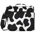 Cow Print Pattern 3 Ring Binder Bag Zipper Binder Organizer with 14 ...
