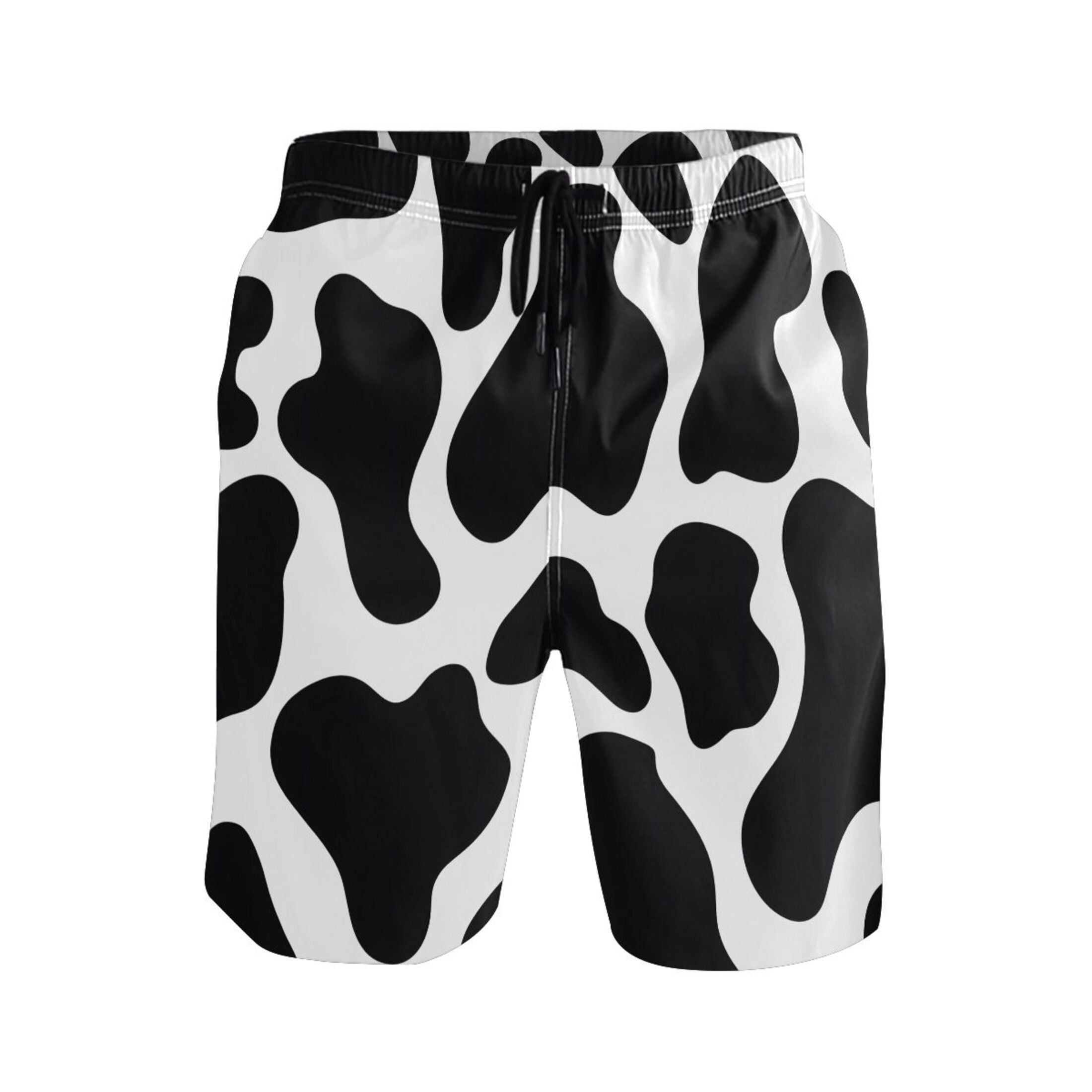 Cow Print Pattern Mens Swim Trunks Quick Dry Board Shorts Breathable ...