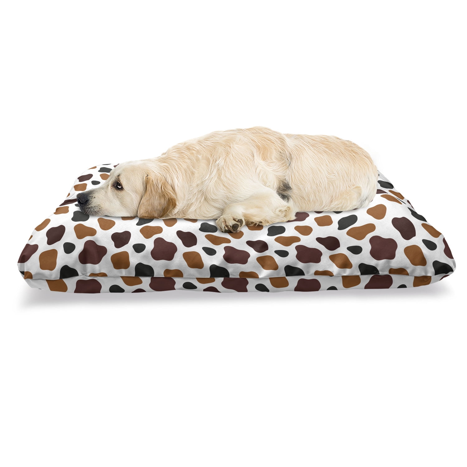 Cow Print Pet Bed, Cow Skin Animal Abstract Spots Milk Dalmatian ...