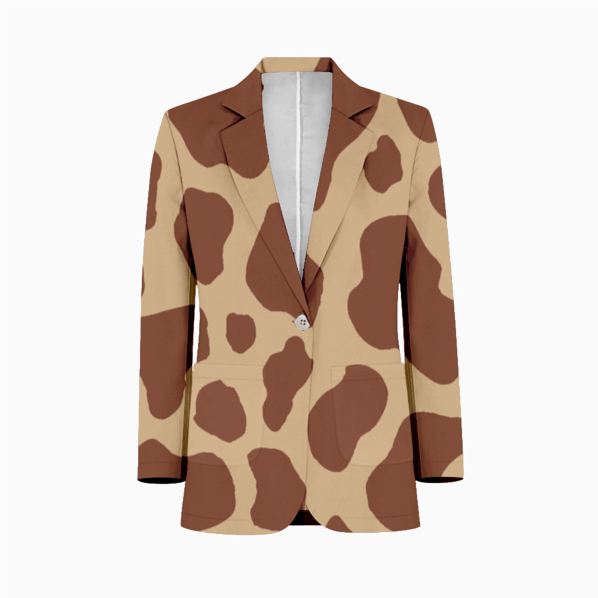 Cow Print Pictures Customized Men's Suits full man Shawl Collar ...