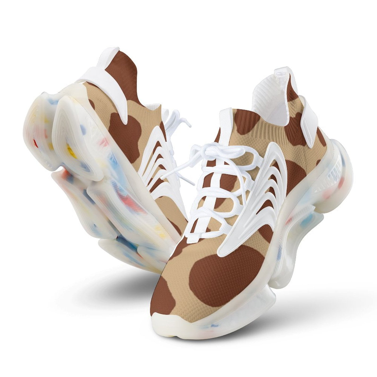 Cow Print Pictures Walking Shoes for Men Woman Lightweight Tennis ...