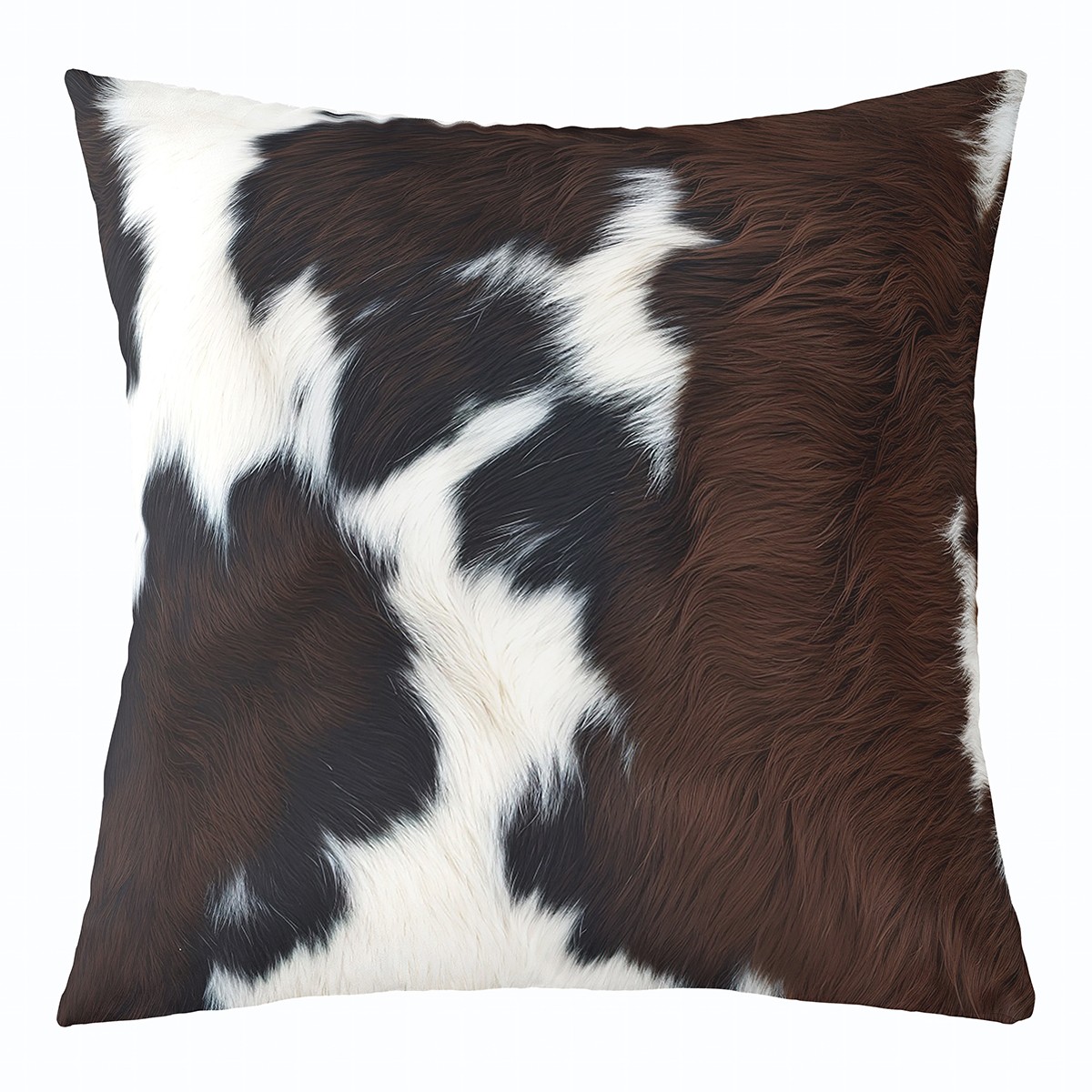 Cow Print Pillow Cover for Sofa,Western Highland Cowhide Throw Pillow ...