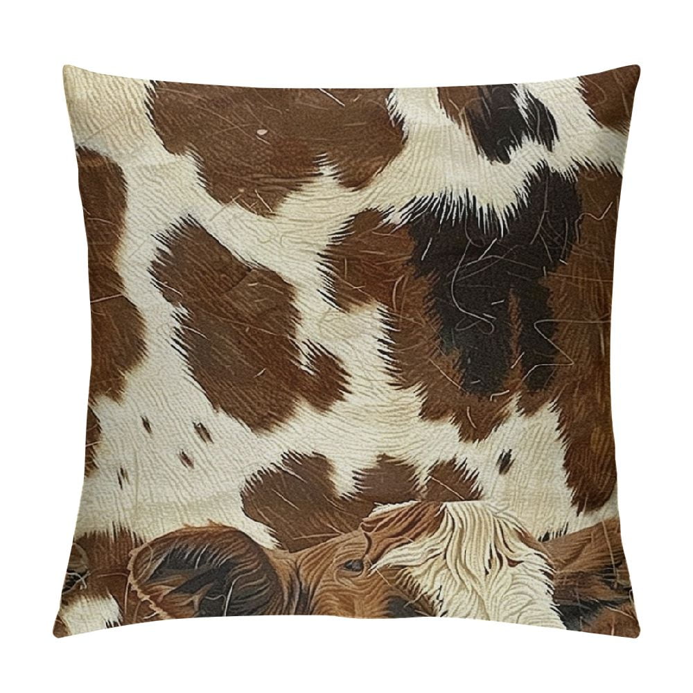 Cow Print Pillows Covers Accent Printing Decorative Pillow Covers ...