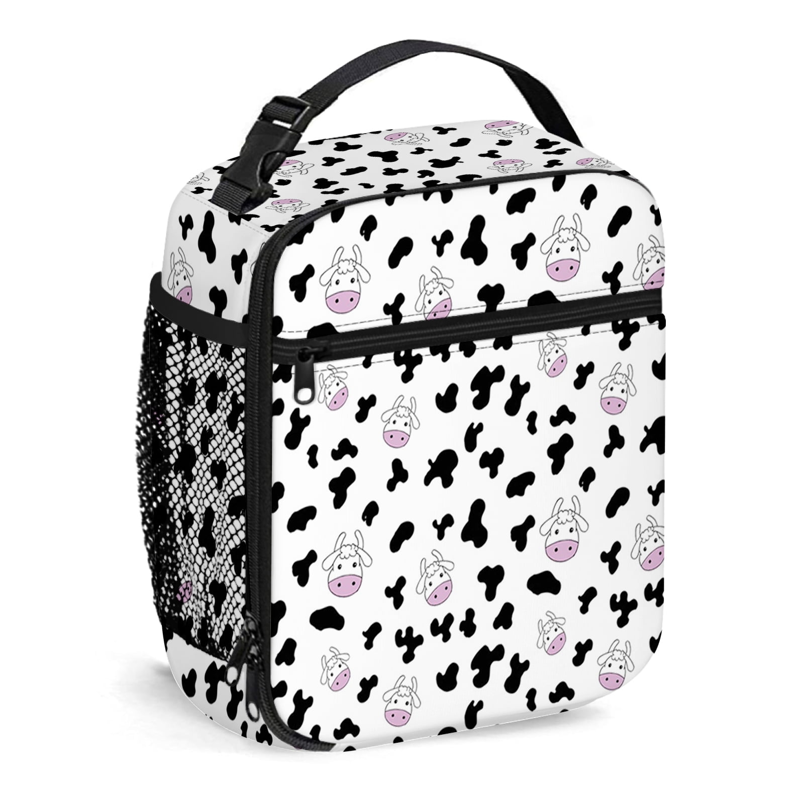 Cow Print Portable Lunch Bag Insulated Meal Bag ,Animal Cow Hide ...