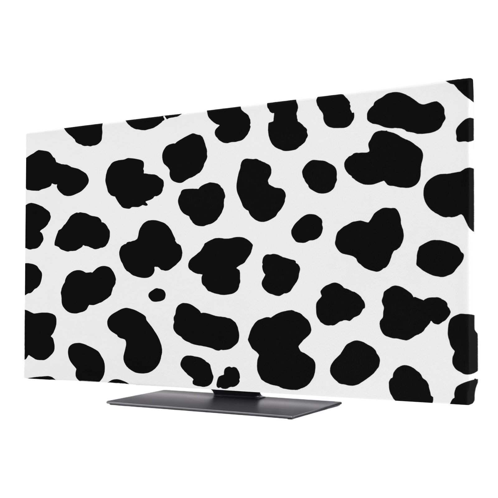 Cow Print TV Cover for 24 Inch Screen, Stretch Fabric Dustproof TV ...