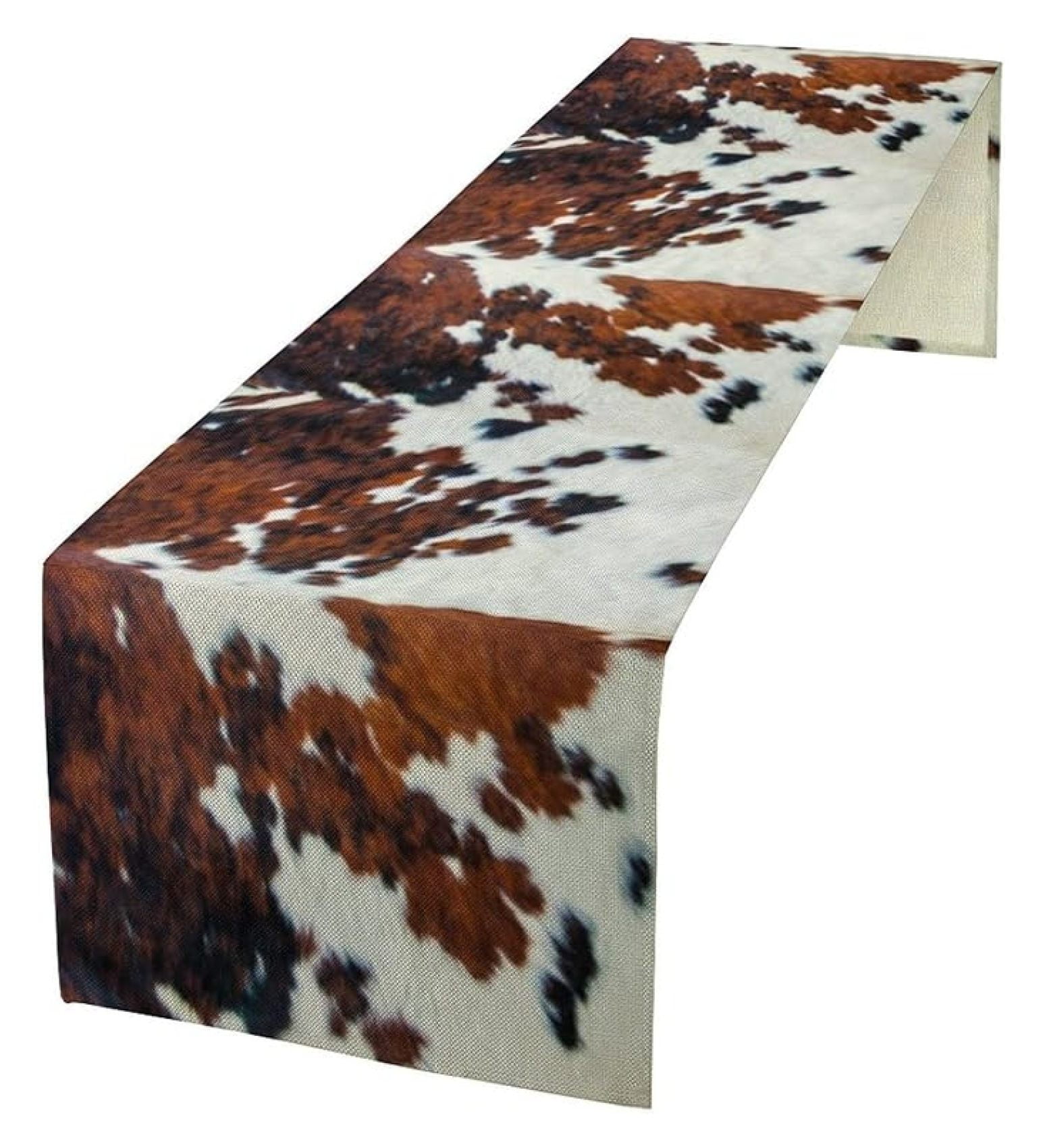 Cow Print Table Runner, Cowhide Print Western Style Table Runner ...