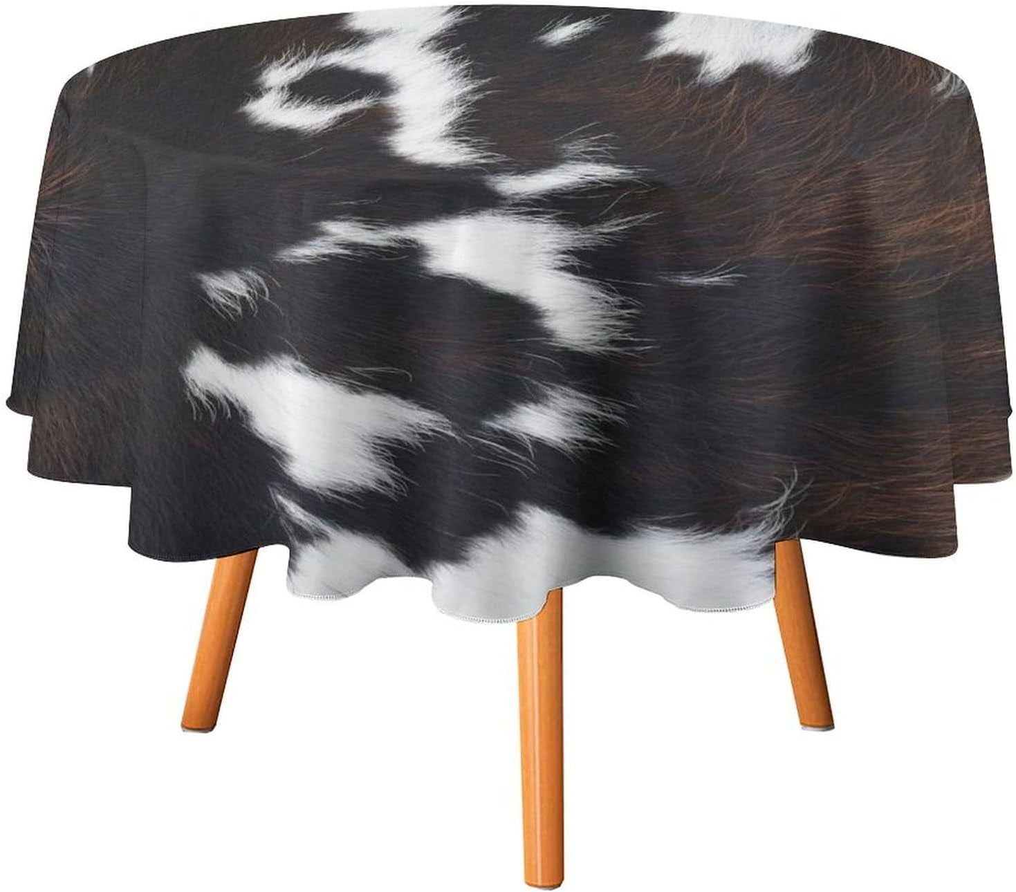 Cow Print Tablecloth, Cow Hide Pattern with Spots Farm Life with Cattle ...