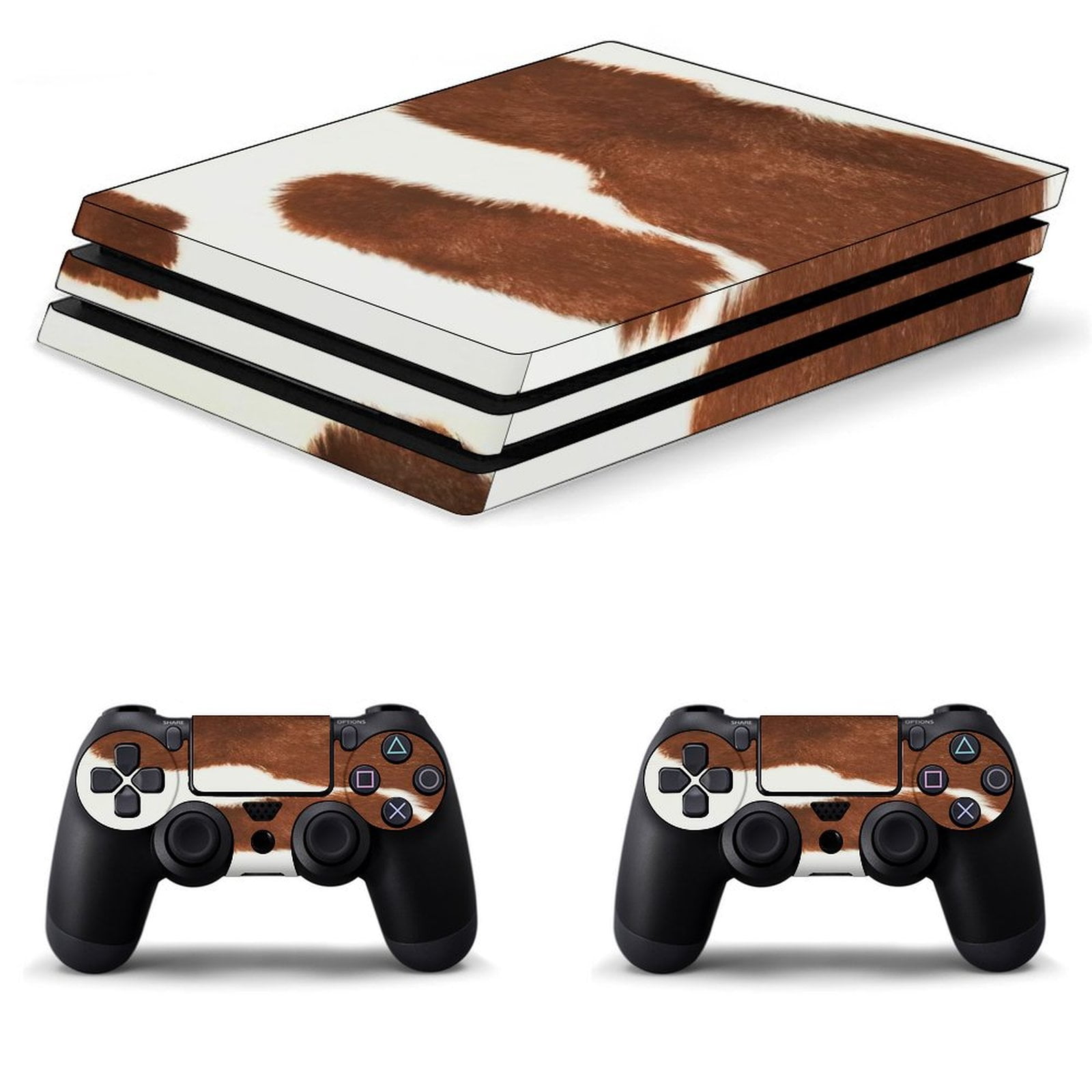 Cow Print Texture PS4/PS4 Pro/PS4 Slim Skin Sticker For Console And ...