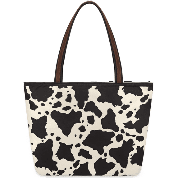 Cow Print Tote Bag for Women Men,Large Tote Bag Shoulder Bag Top Handle ...