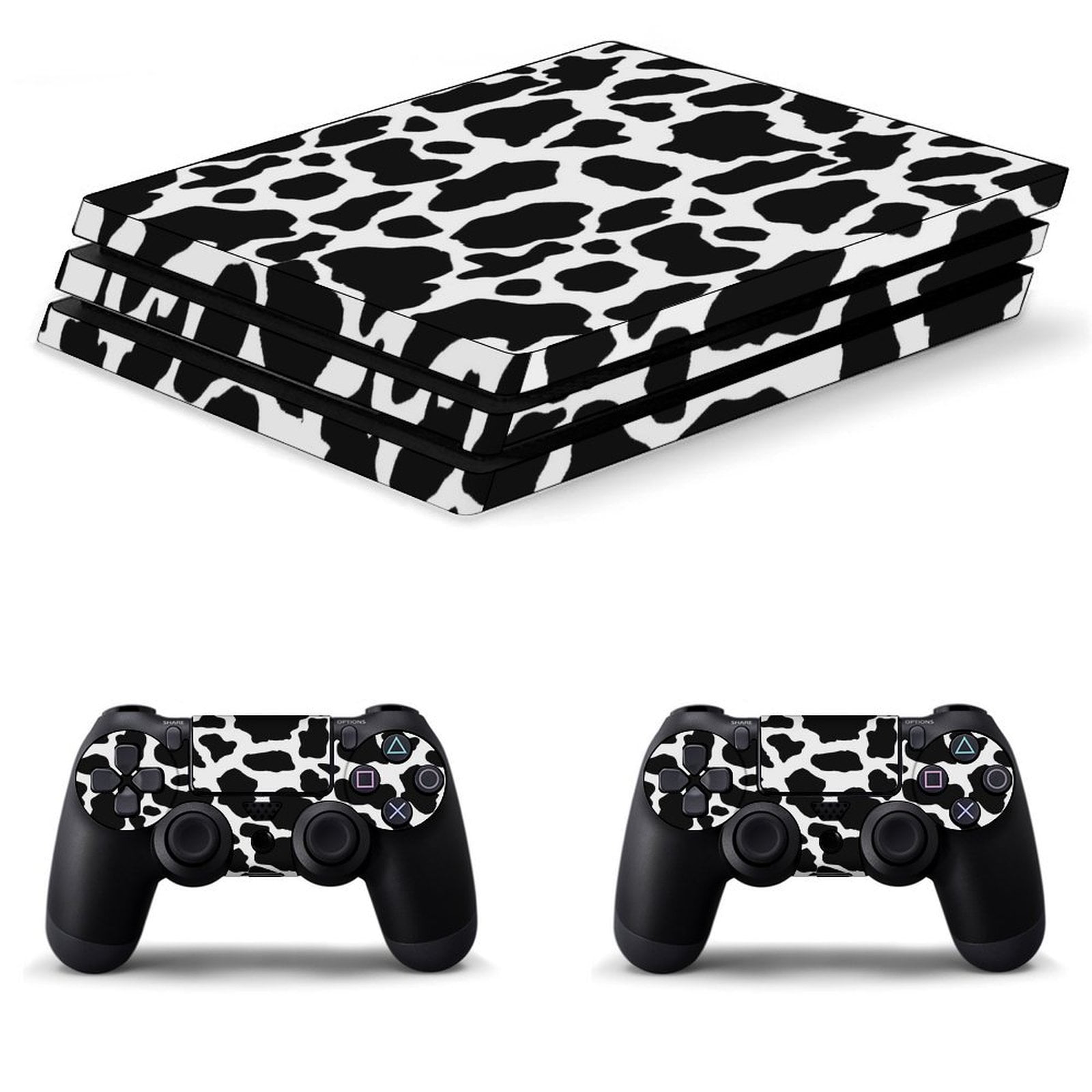 Cow Print black White PS4/PS4 Pro/PS4 Slim Skin Sticker For Console And ...