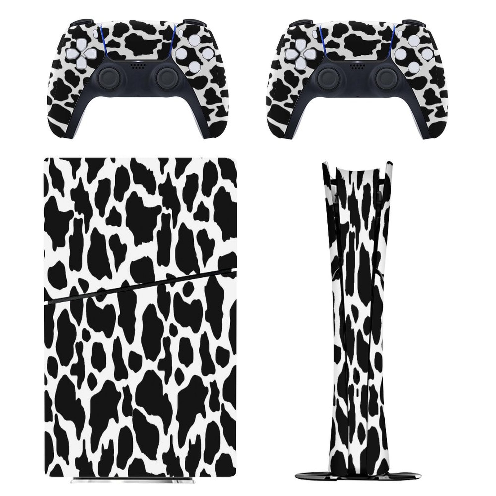 Cow Print black White PS5/PS5 Pro/PS5 Slim Digital Disc Skin Sticker ...