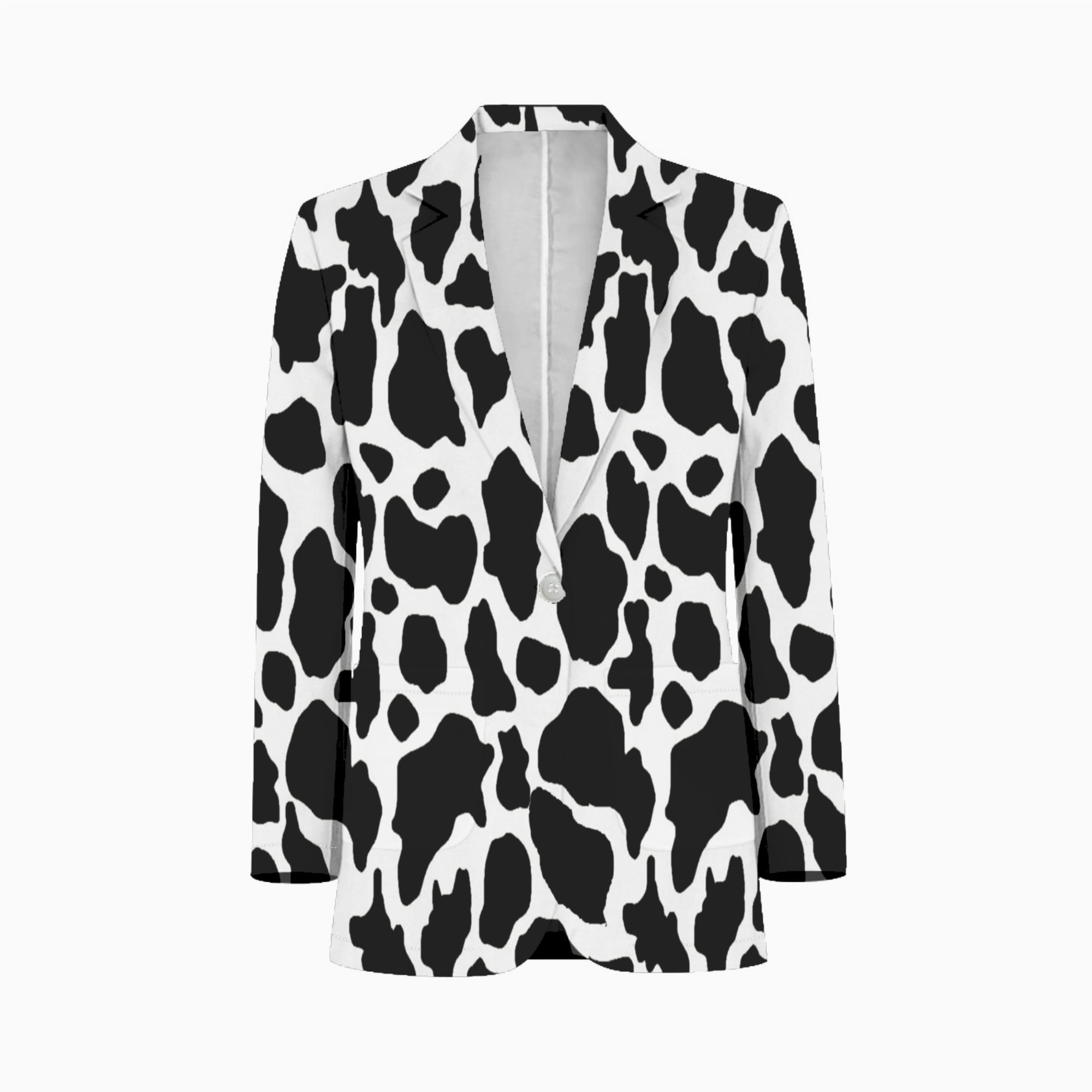 Cow Print black white Men's Suit Blazer Casual Party Wear Slim Fit Suit ...