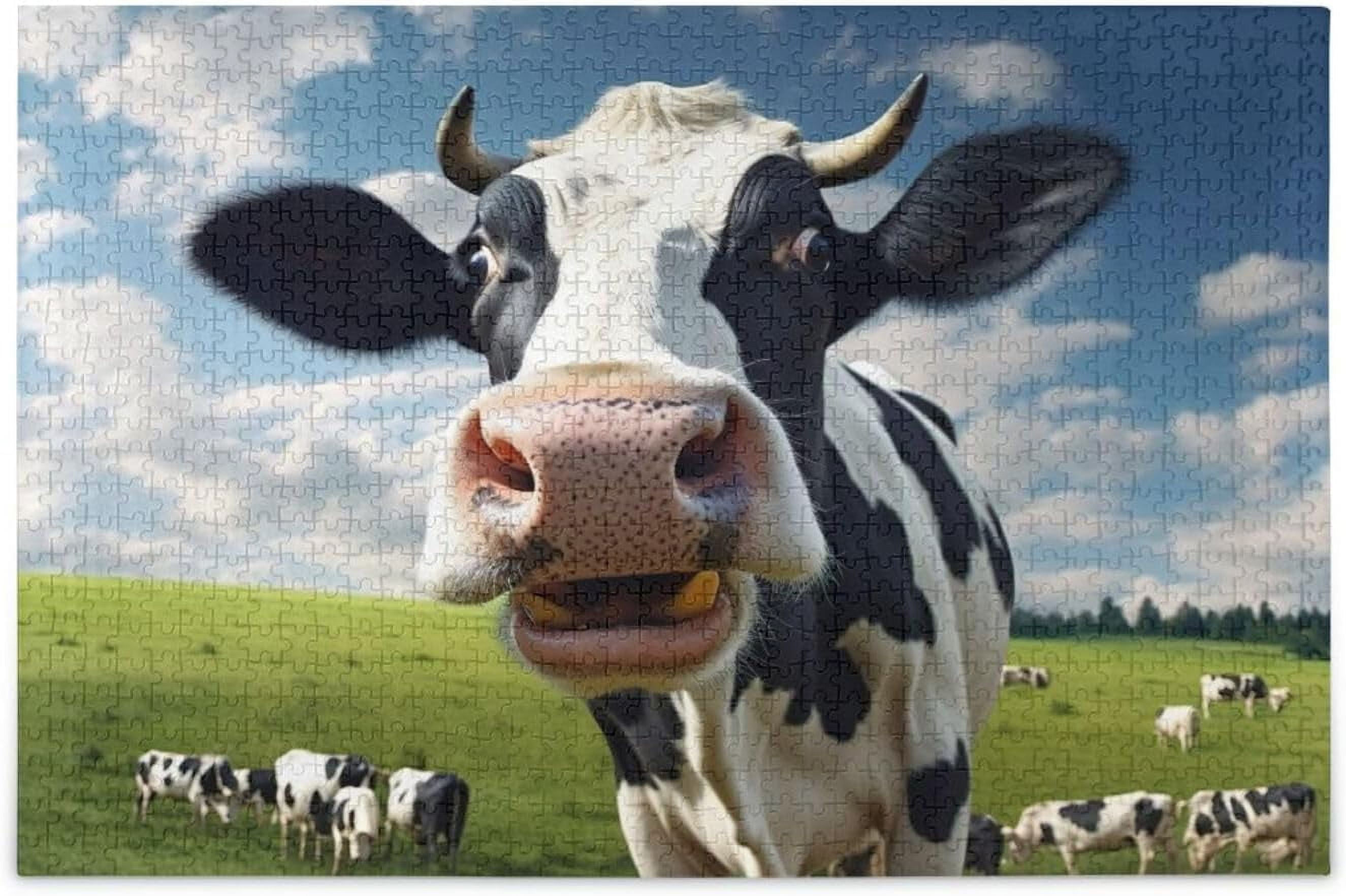Cow Puzzles for Adults 500 Pieces, Fun Puzzles for Teens Family, Jigsaw ...