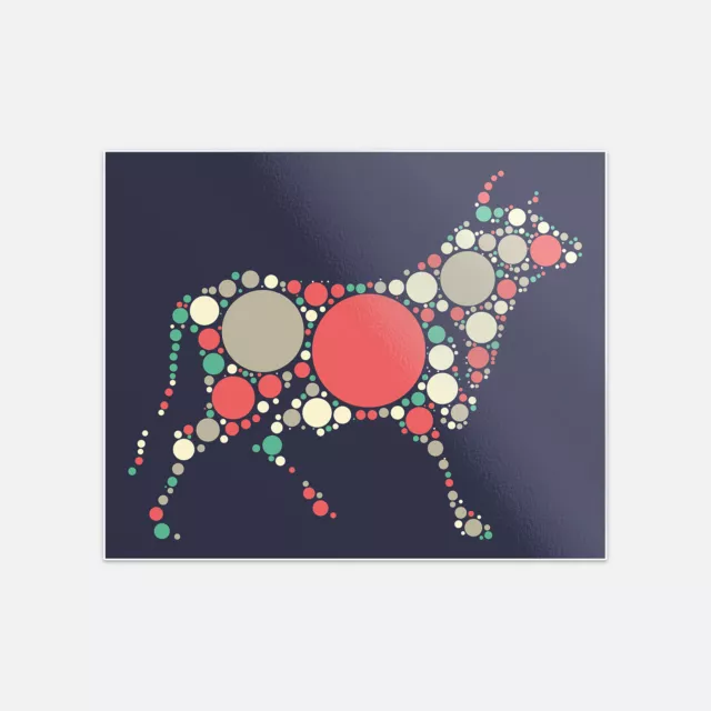 Cow Shape Color Point Die-Cut Sticker Phone Decal Water Bottle Stickers ...