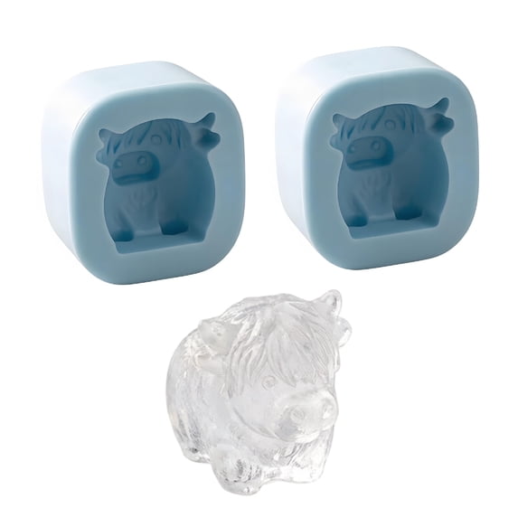 Cow Shape Silicone Ice Cubes Maker Easy Demolding Dishwasher Safe For ...