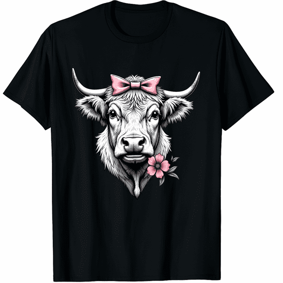 Cow Shirts Cute Cattle Cowgirl Funny Animal Farm Life Casual Holiday ...