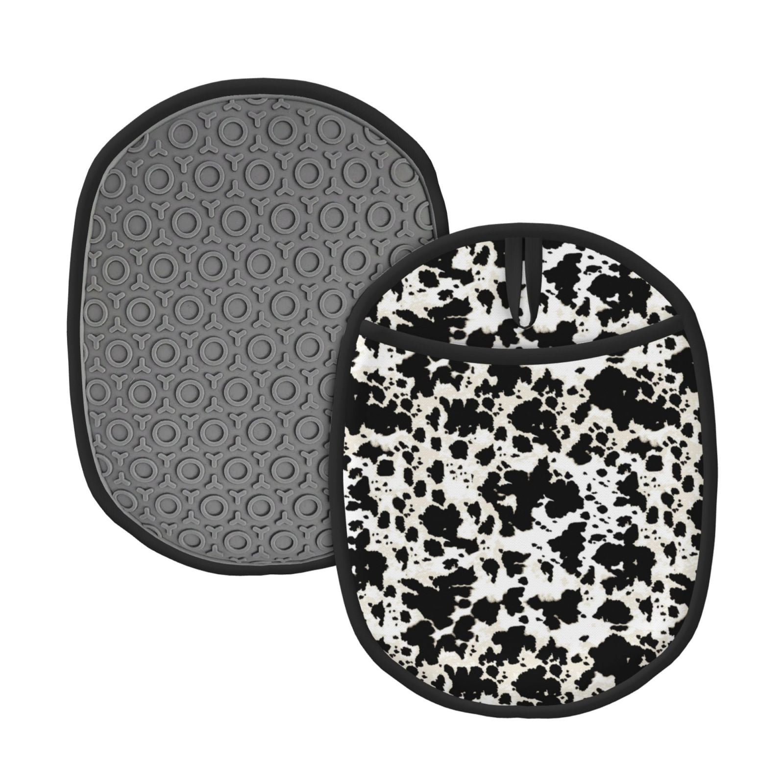 Cow Skin 1 Pot Holders for Kitchen - Heat Resistant Oven Mitts Hot Pads ...