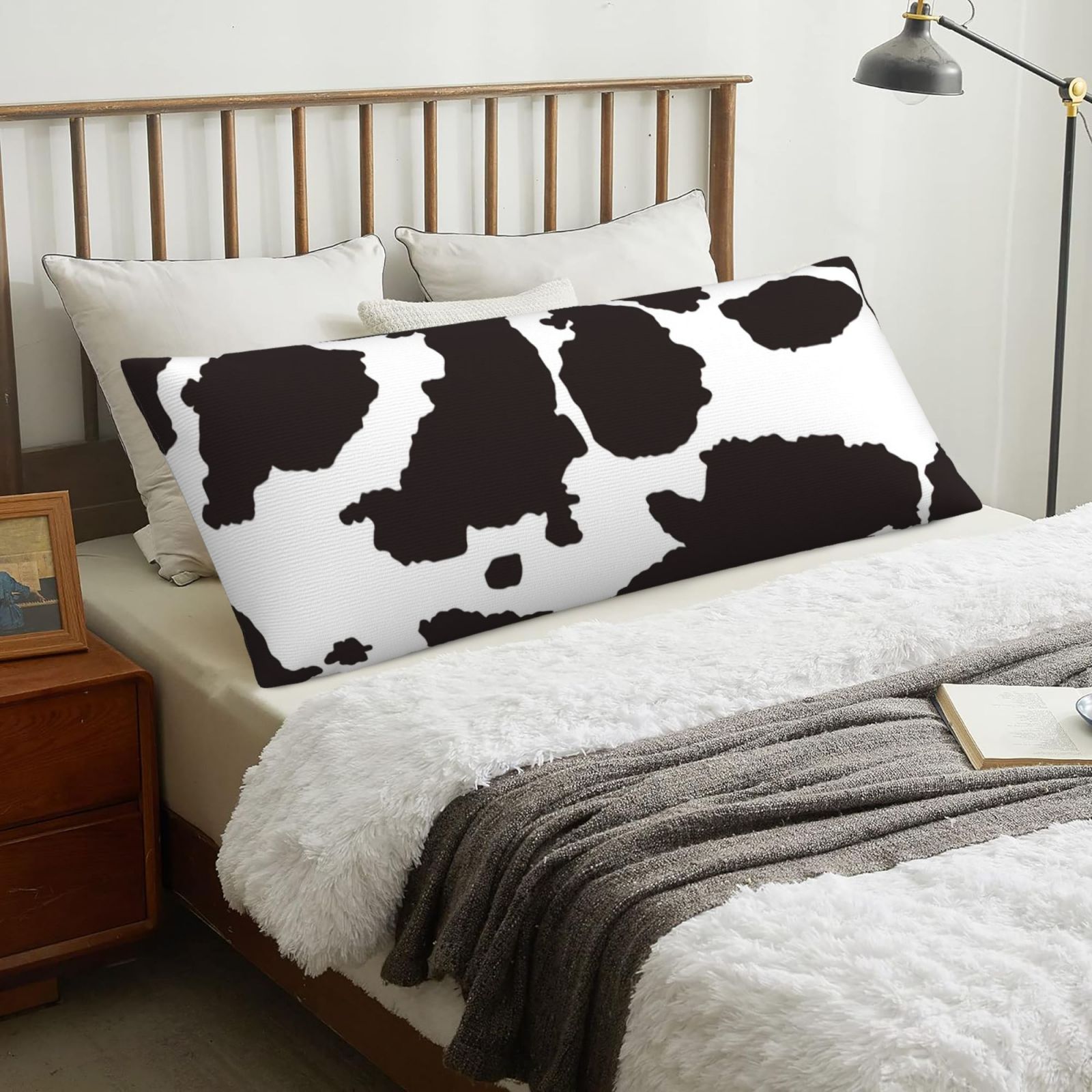 Cow Skin 2 Body Pillow Cover Body Pillow Cases with Zipper Soft ...