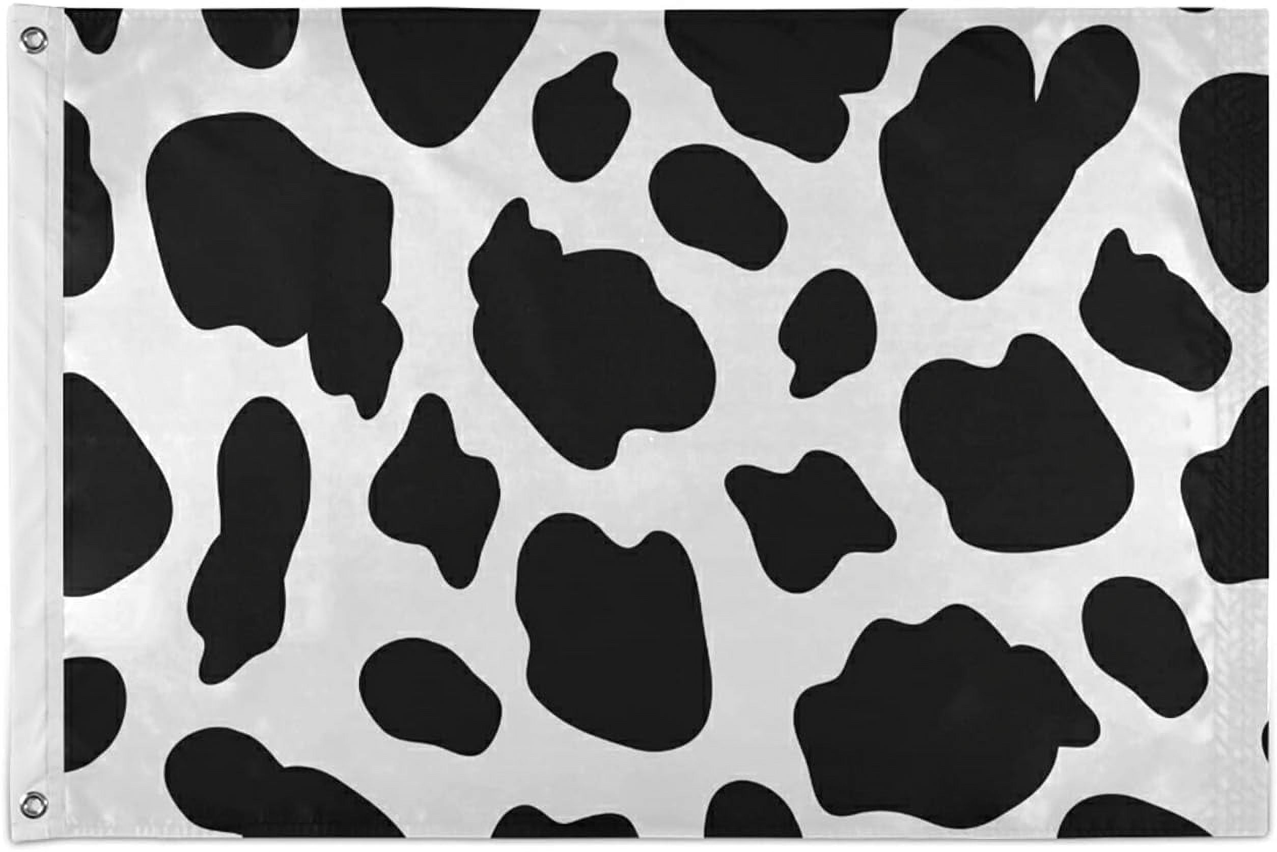 Cow Skin Animal Texture Seamless Black Dots Spots Stains on White ...