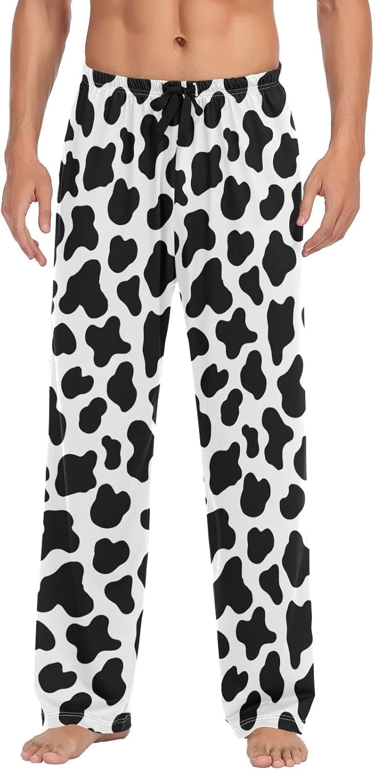 Cow Skin Cowhide Camouflage Pattern Mens Pajama Pants Sleepwear Lounge ...