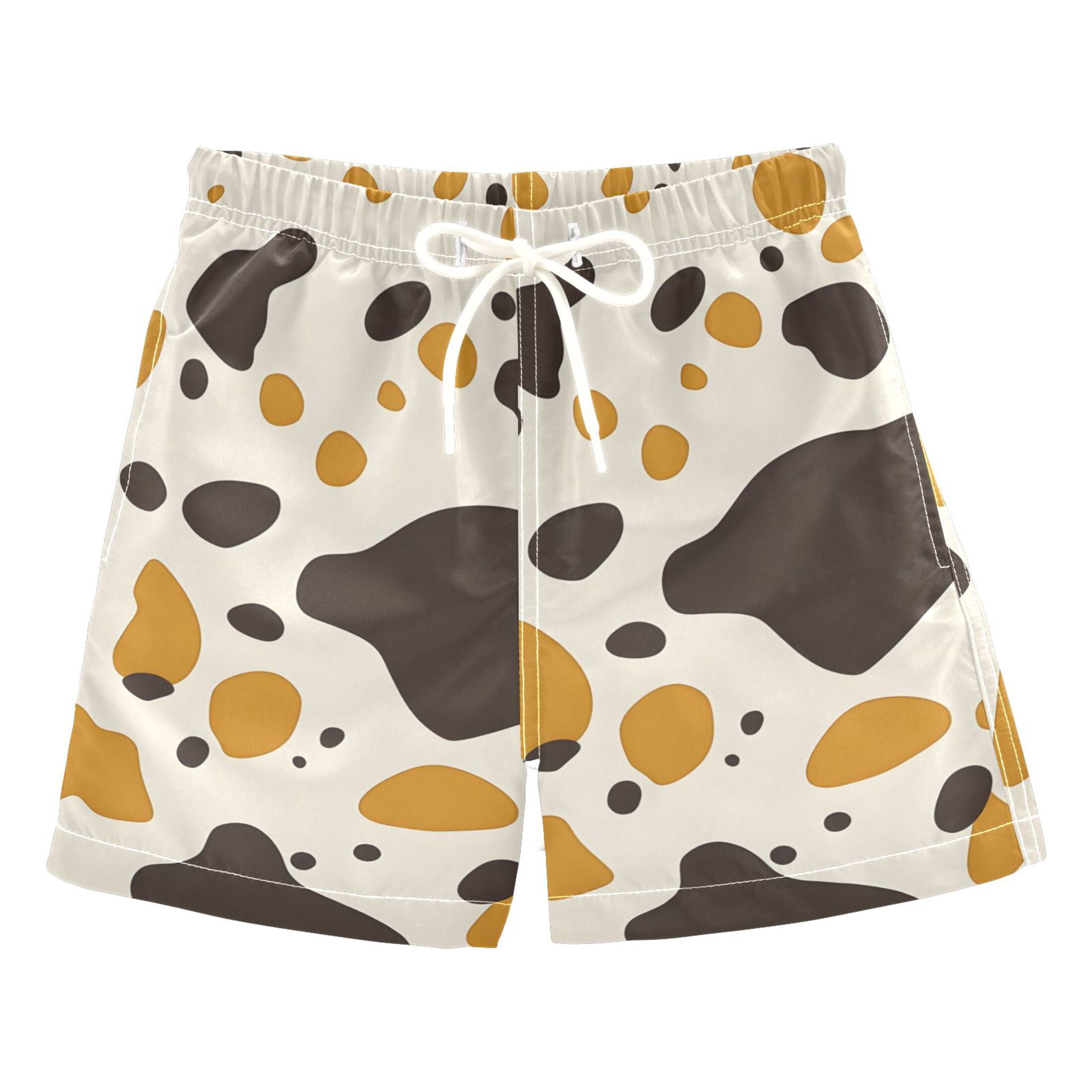 Cow Skin Pattern Swim Trunks Quick Dry Beach Pool Board Shorts ...