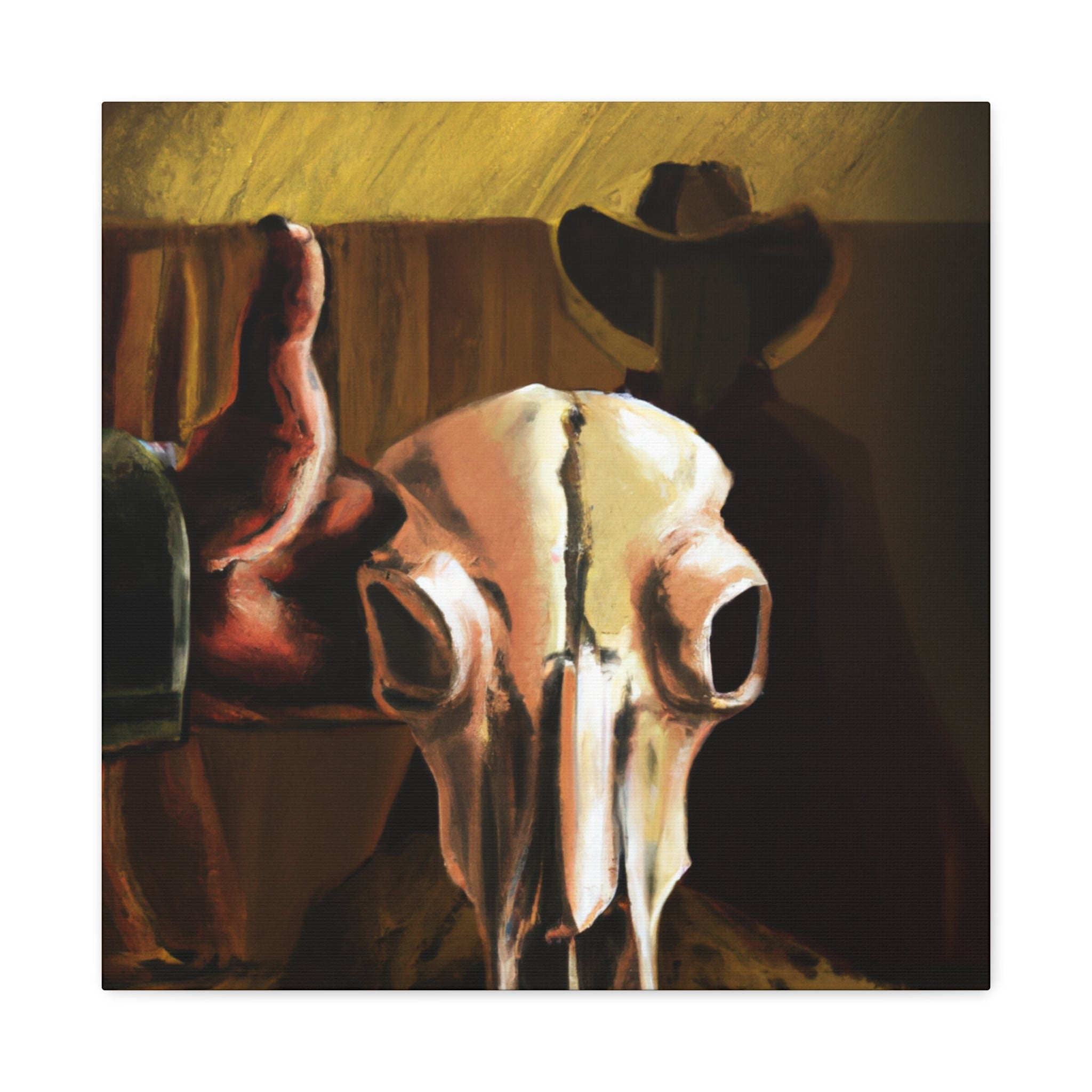 Cow Skull Apollo Dream - Canvas - Walmart.com