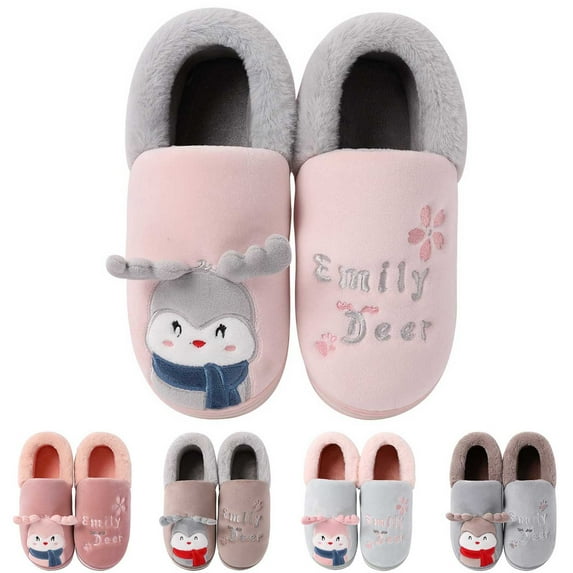 Cow Spots Cozy Slippers For Women Indoor And Outdoor Fuzzy House Shoes ...