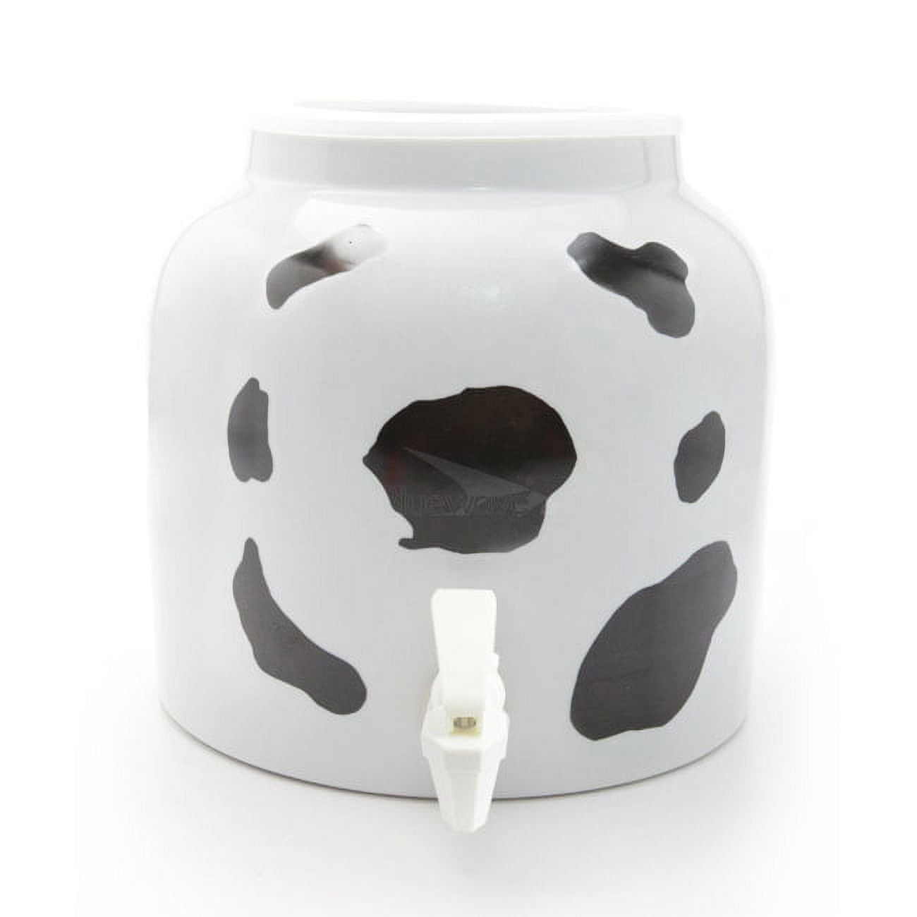 Cow Spots Porcelain Water Beverage Dispenser Crock - 2.2 Gallons | Lead ...