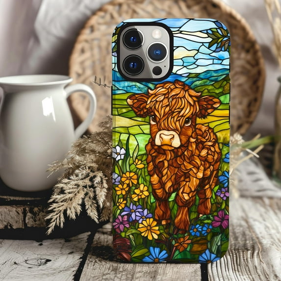 Cow Stained GlArt Case Western Country Aesthetic for iPhone 17 through ...