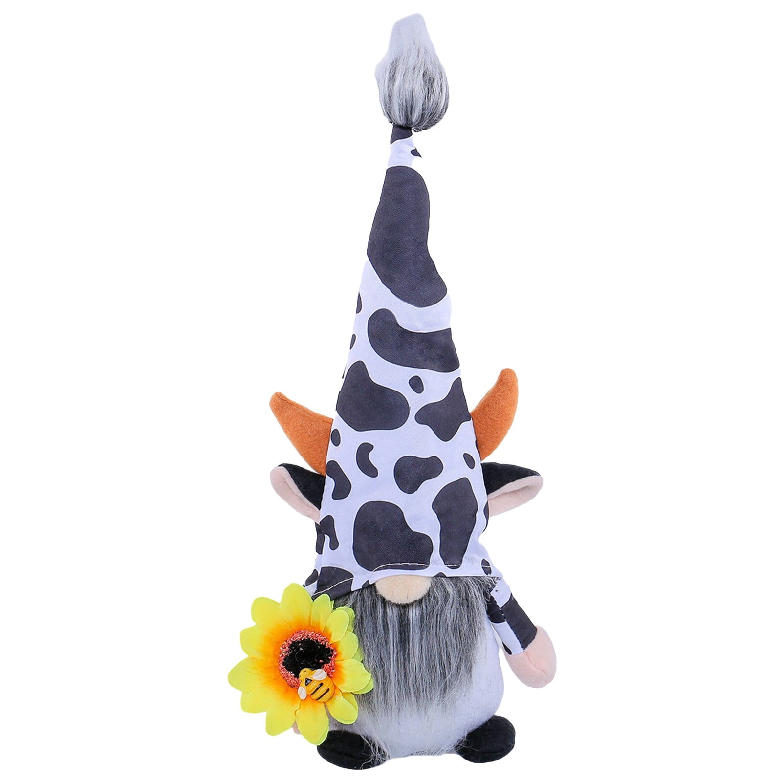 Cow Standing Doll with Sunflower and Faceless Old Man Design, Quirky ...