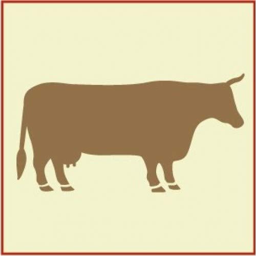 Cow Stencil - Farm Animal Cow Mylar Template DIY Crafting - The Artful ...