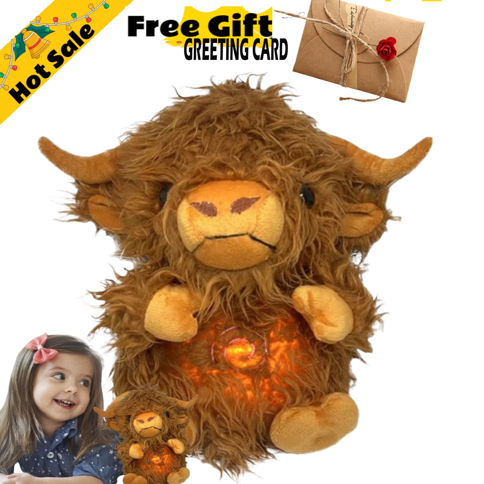 Cow Stuffed Animal,Breathing Stuffed Animal,Anxiety Relief Items ...