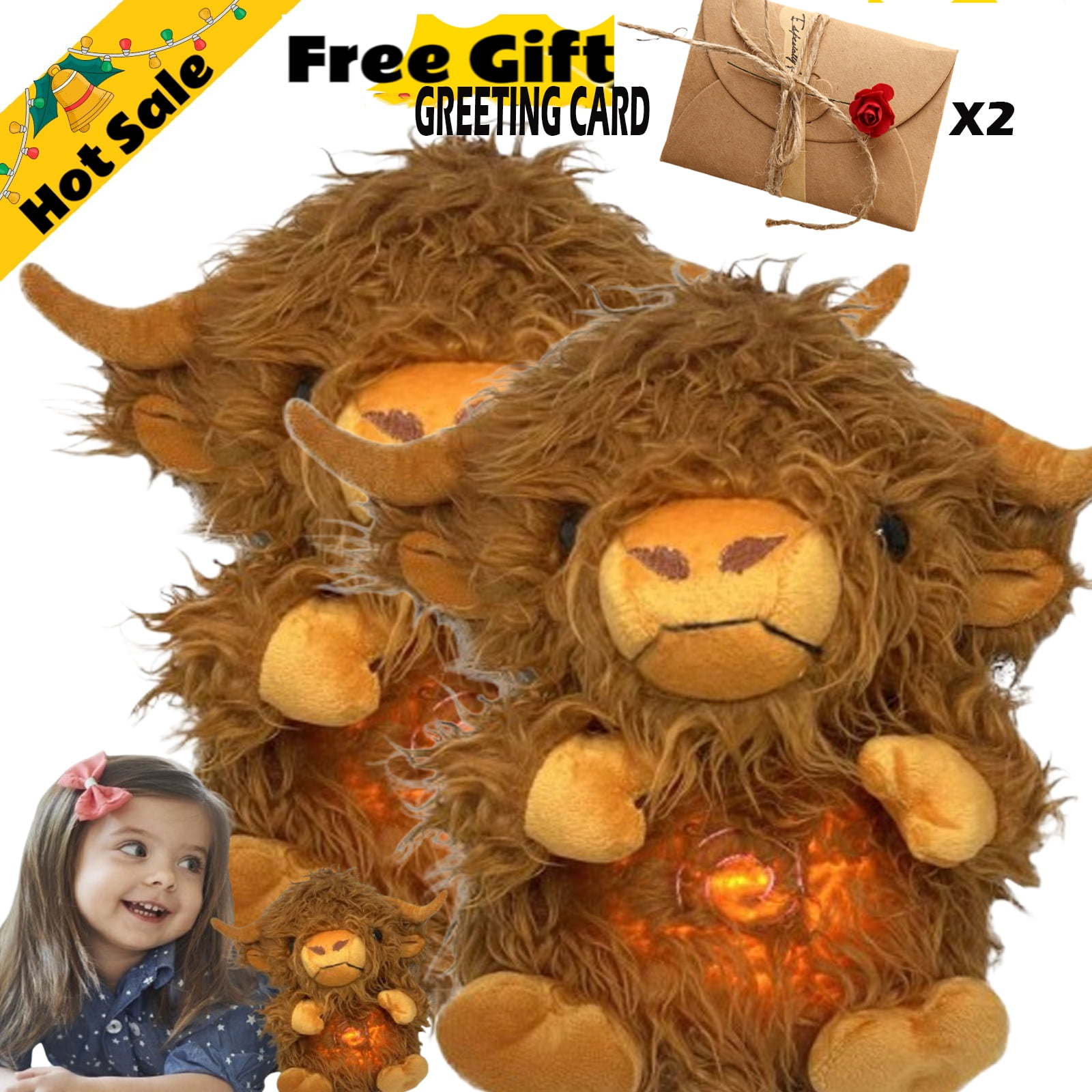 Cow Stuffed Animal,Breathing Stuffed Animal,Anxiety Relief Items ...