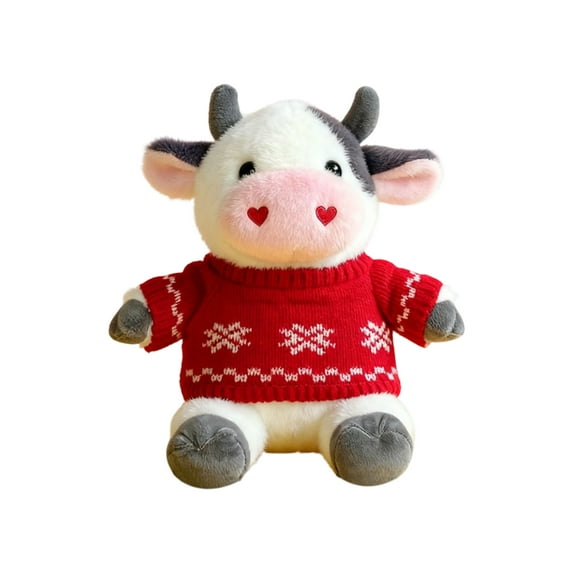 Cow Stuffed Animal Cute Throw Pillows Doll, 9" Cow Plush Gift Soft Toy ...