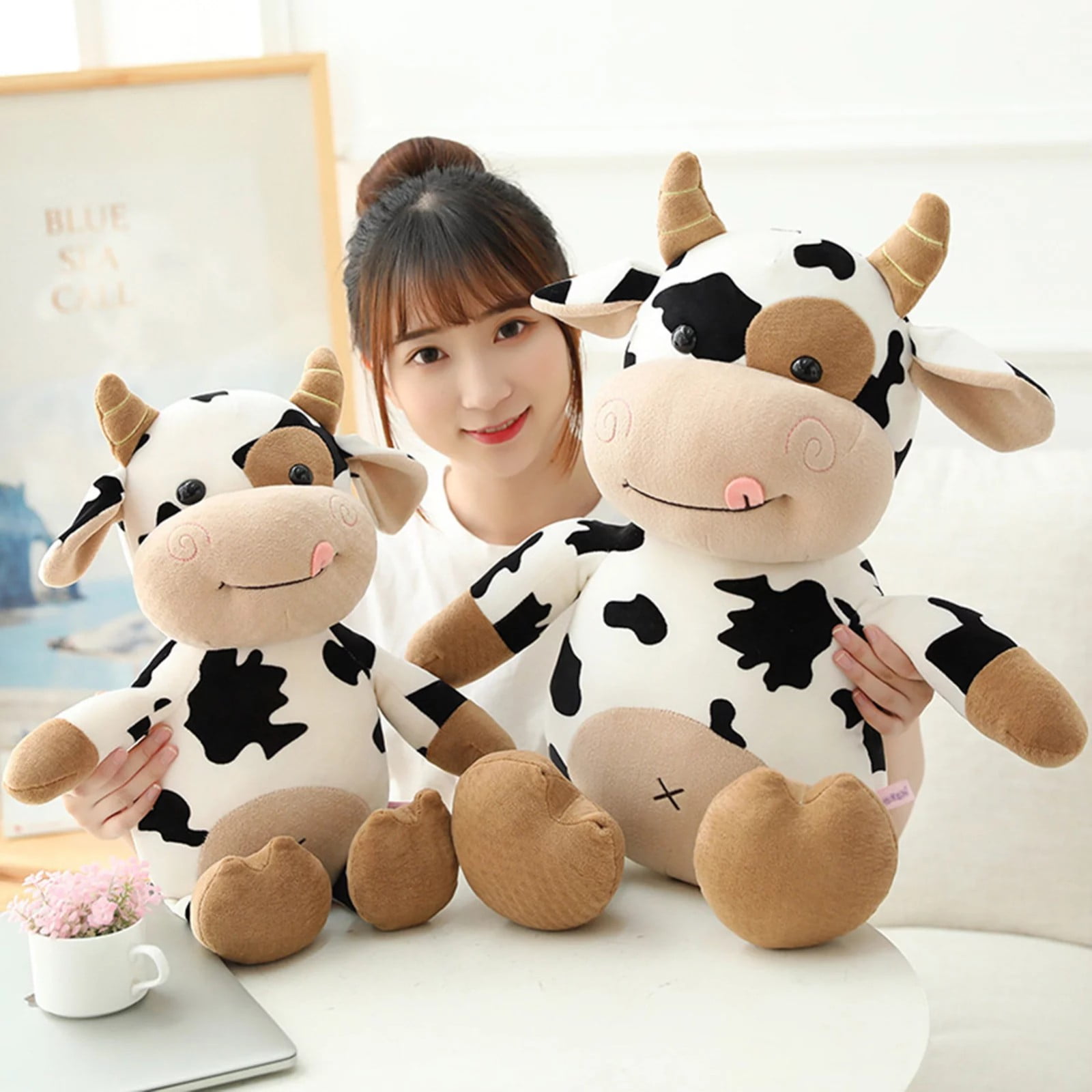 Cow Stuffed Animal Plush Toy Stuffed Cow Plush Pillow Love Cow ...