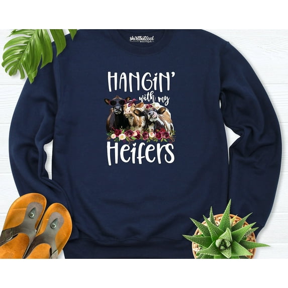 Cow Sweatshirt, Heifer Shirt, Cow Sweater, Western Sweatshirt, Cow ...