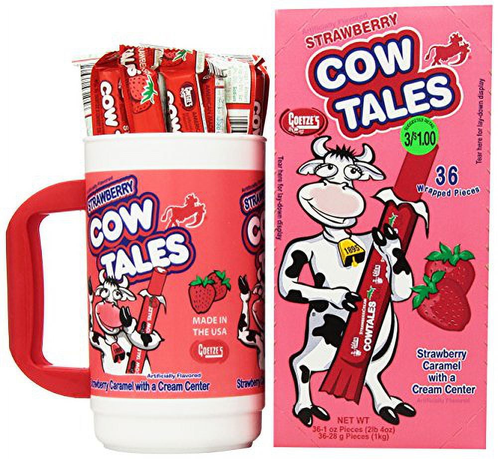 Cow Tales Candy Tumbler, Strawberry, 100 Count - Walmart.com