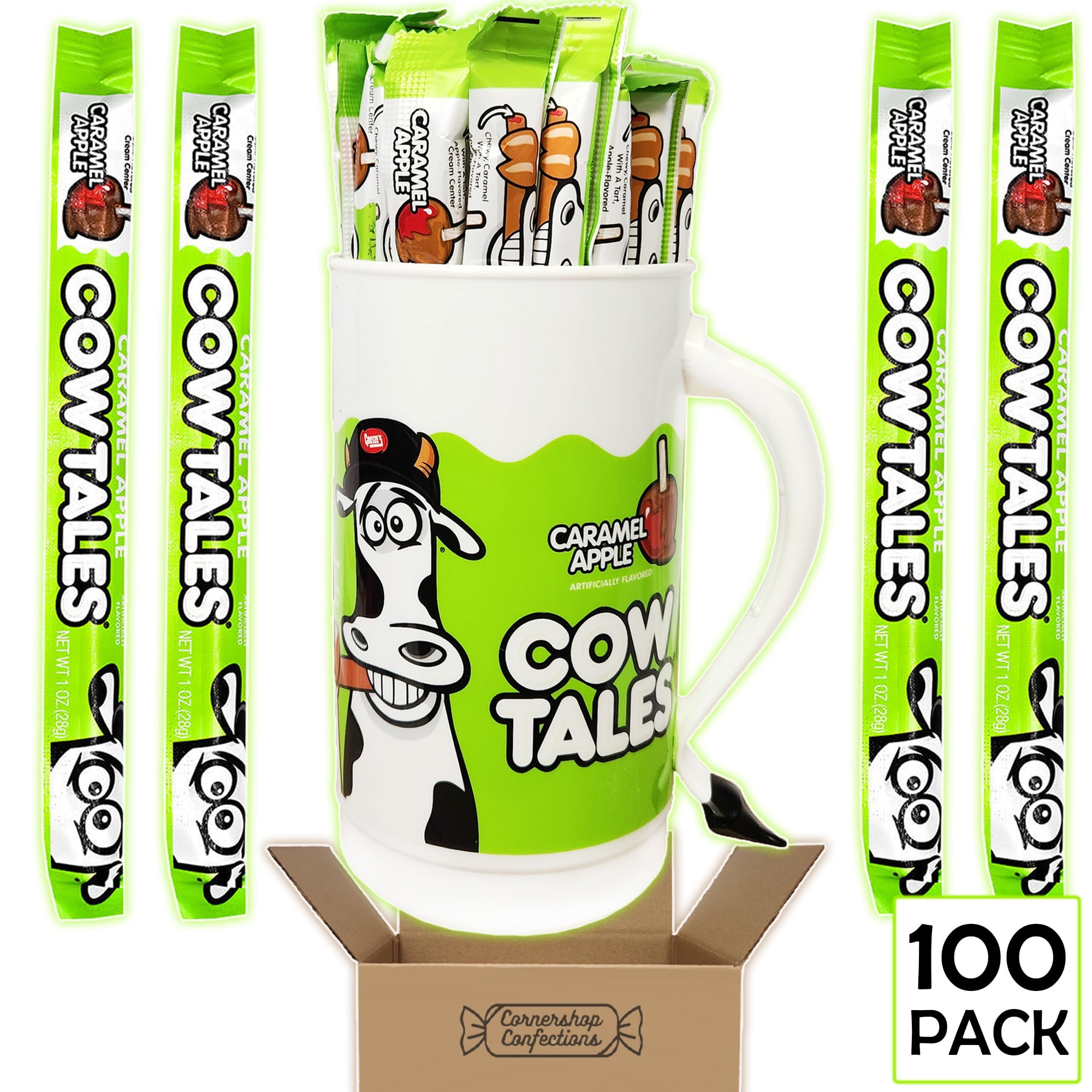 Cow Tales Caramel Apple Tumbler AND Candy Bundle Pack - Full-Size Cow ...