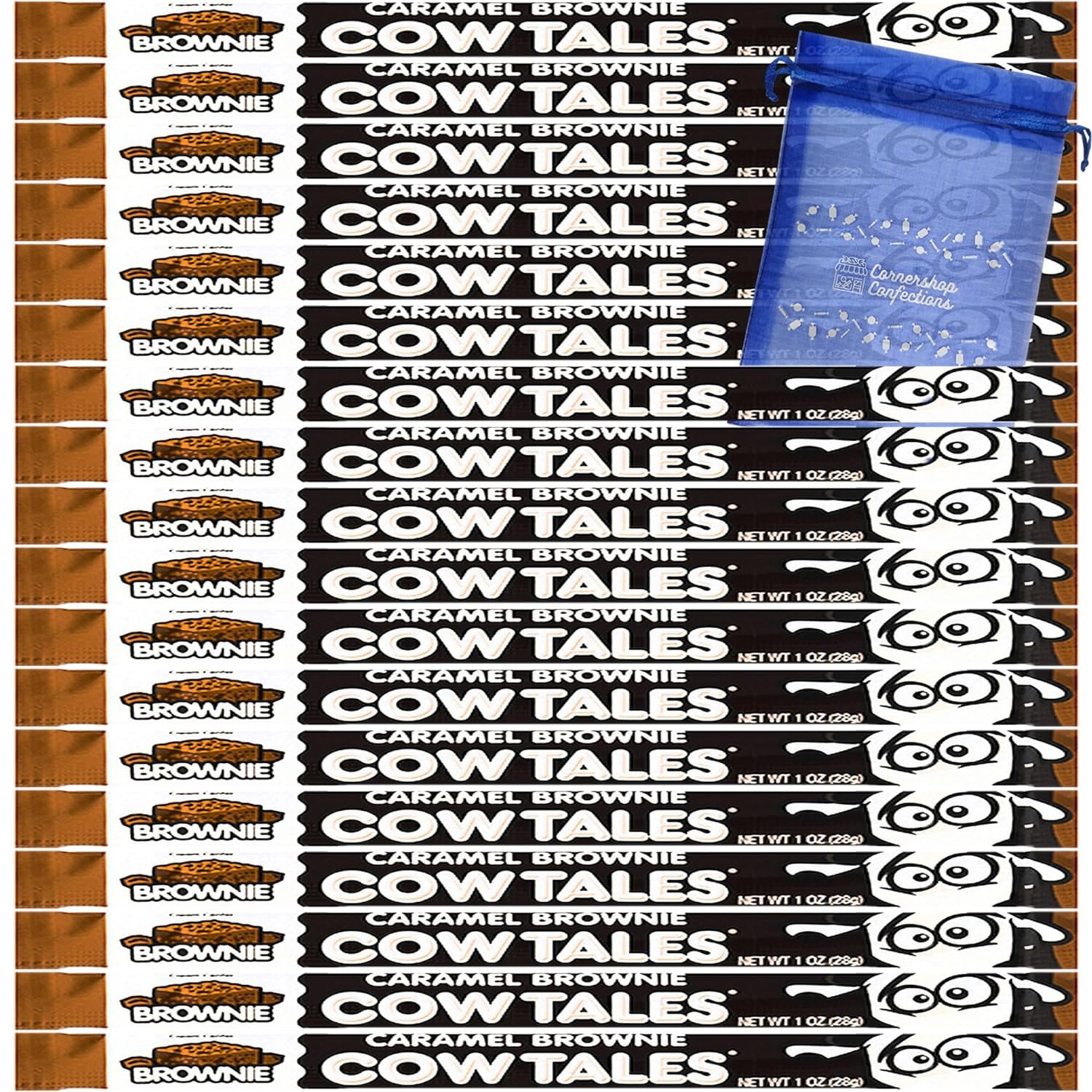 Cow Tales Lover's Caramel Brownie Flavor 18 Piece Bundle Pack - 18 ...