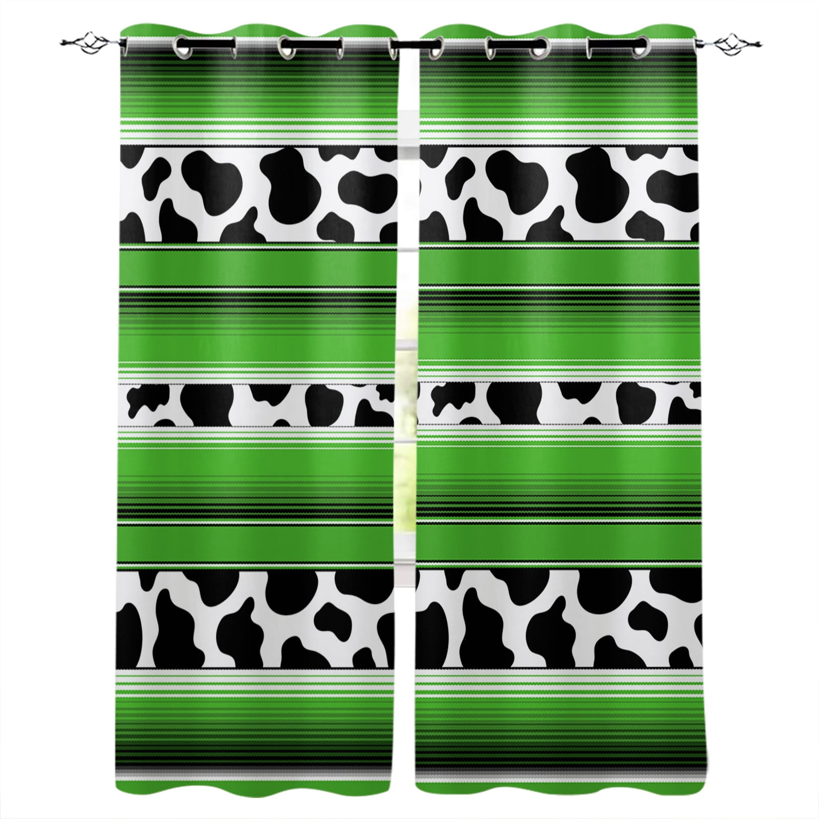 Cow Texture Curtains For Bedroom Living Room Modern Kitchen Windows ...