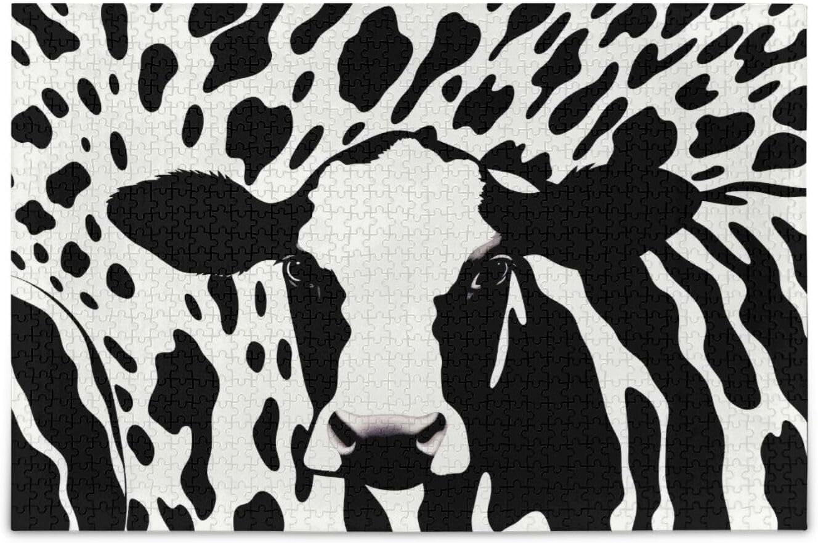Cow Texture Jigsaw Puzzles for Adults 500 Pieces, Decompression ...