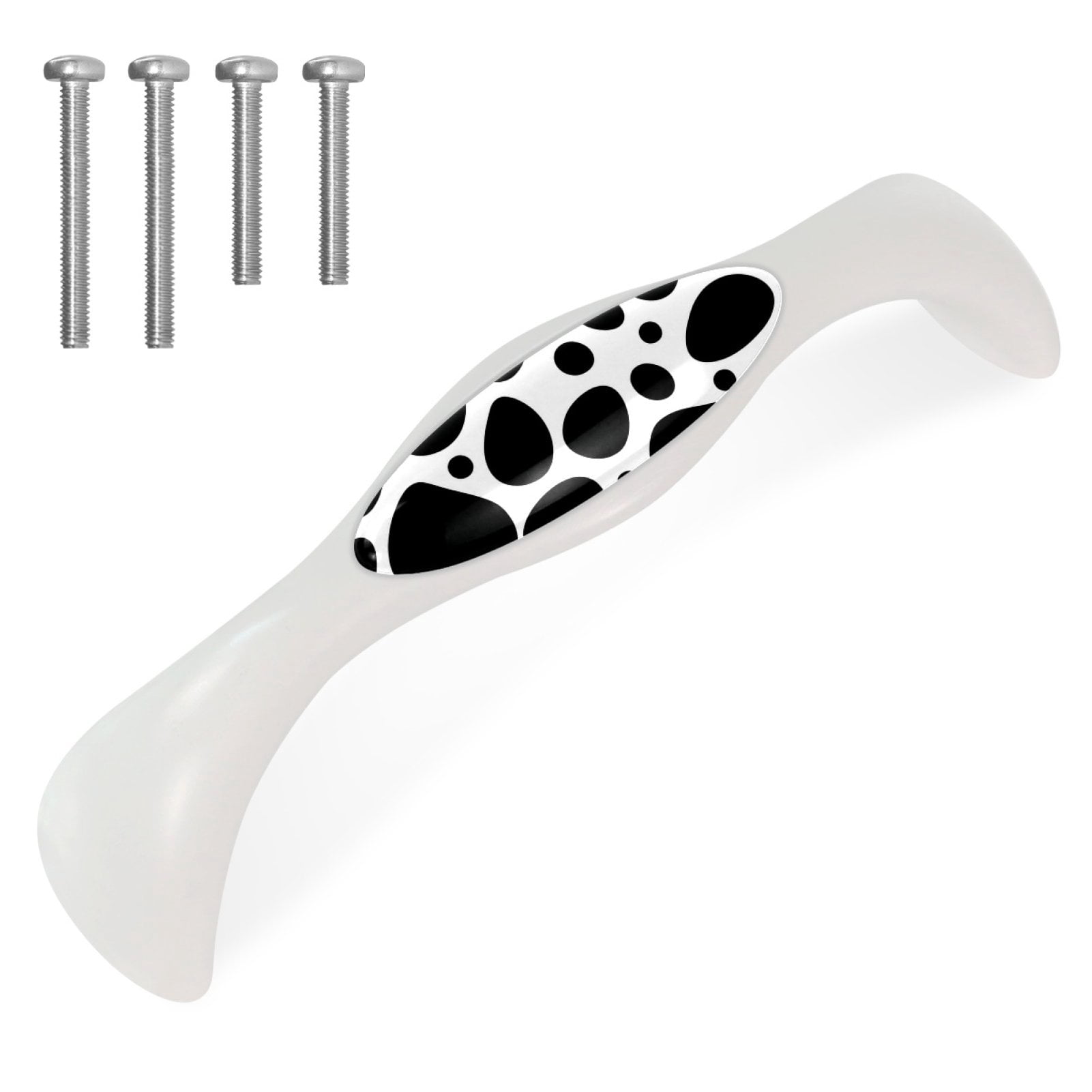 Cow Texture Pattern Kitchen Cabinet Pull Knobs Drawer Hardware Handles ...