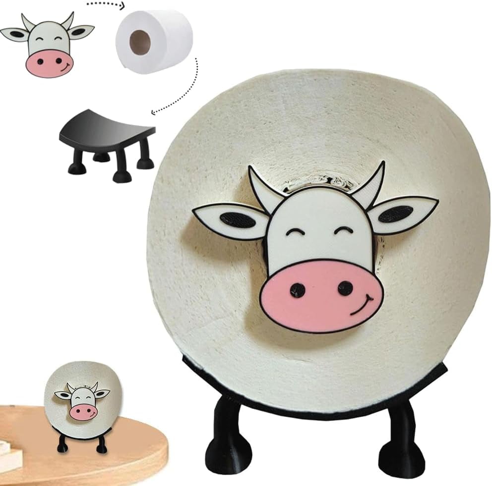 Cow Toilet Paper Holder,Funny Toilet Paper Roll Holder,Animal Toilet ...