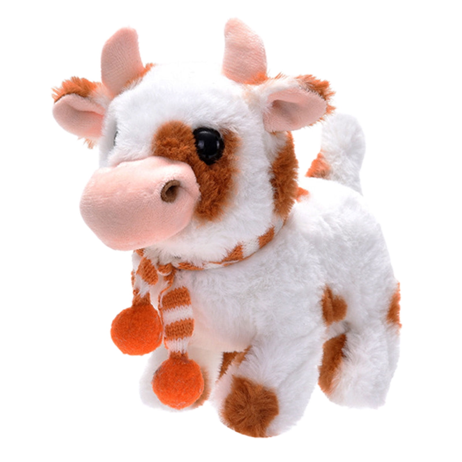 Cow Toys,Electronic Pet Animal Plush Cow,Battery Operated Cattle Toy ...