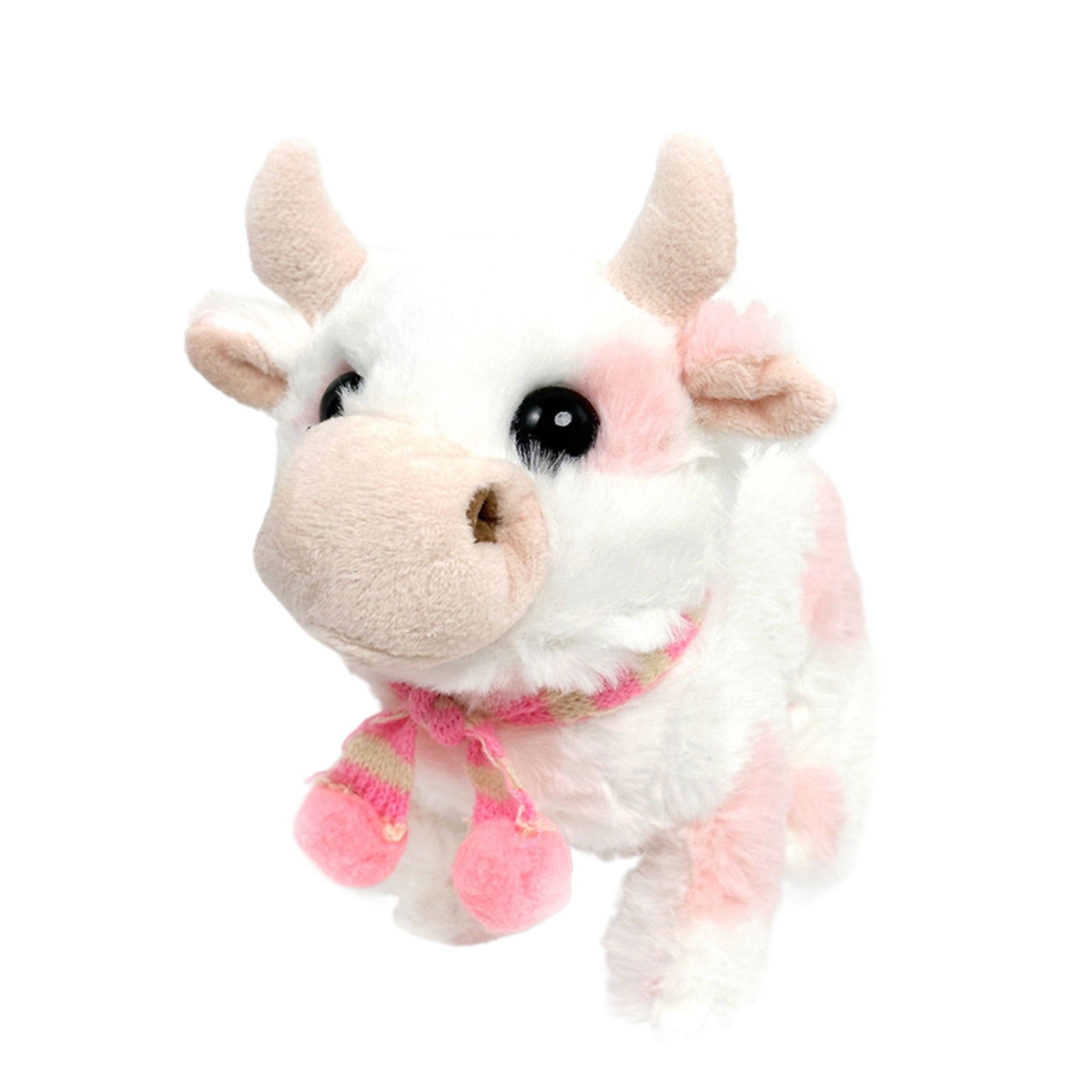 Cow Toys,Electronic Pet Animal Plush Cow,Battery Operated Cattle Toy ...