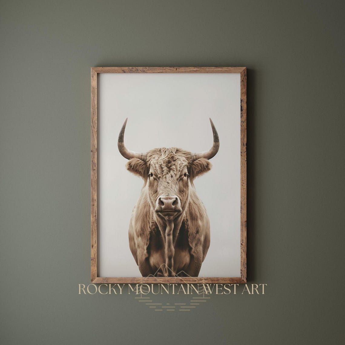 Cow Wall Art Cow Decor Rustic Western Print Western Room Decor Western ...