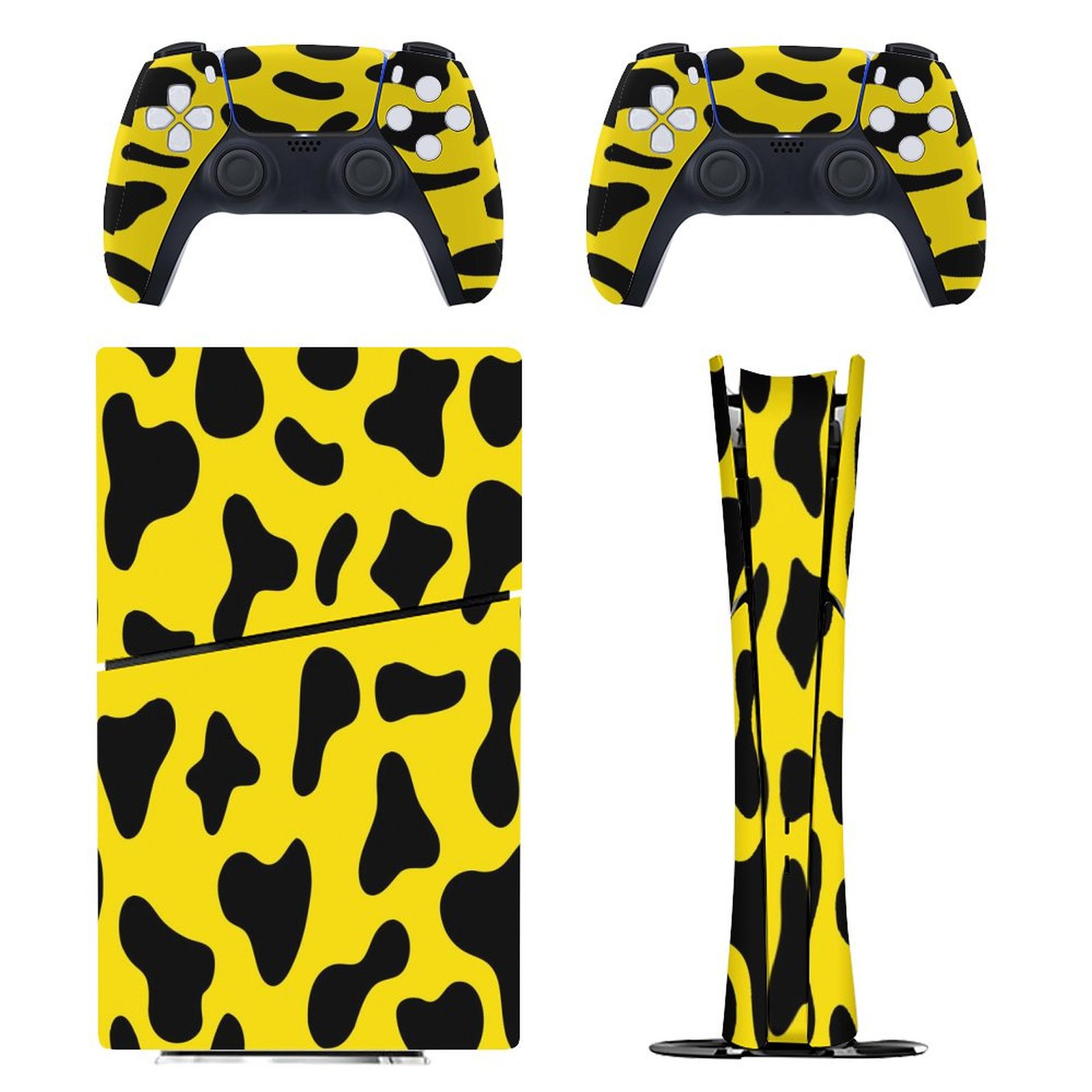 Cow, Yellow PS5/PS5 Slim Digital Disc Skin Sticker For Console And ...